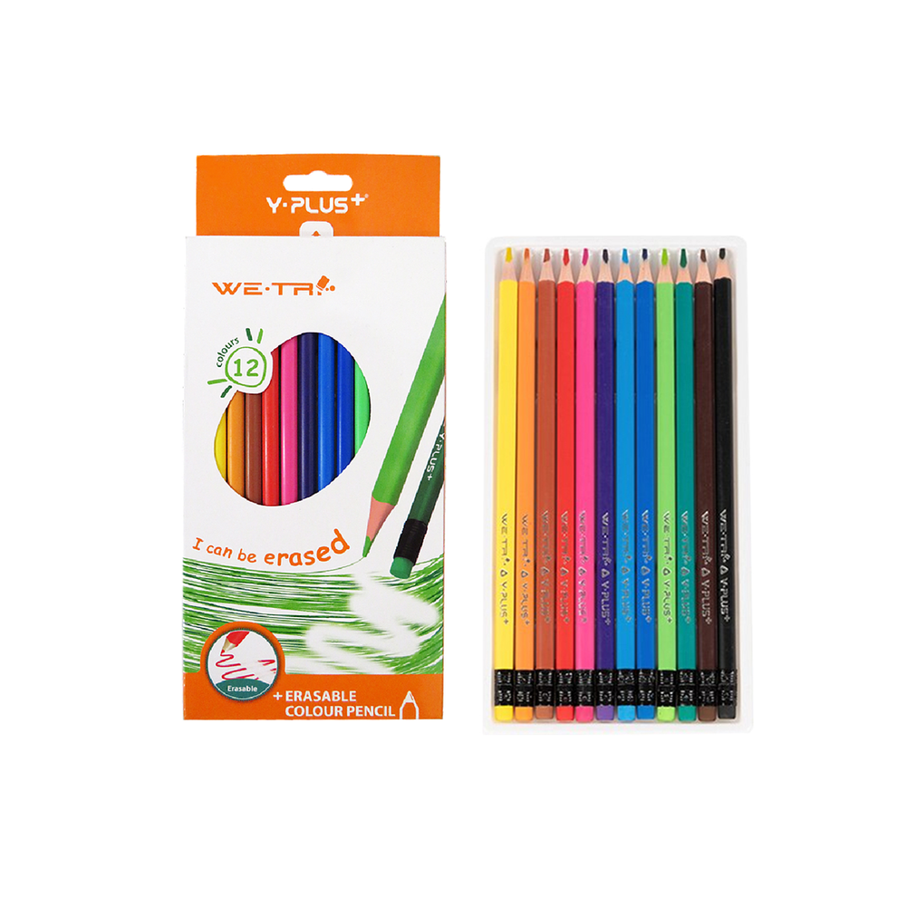 Y-Plus+ WE-TRI Erasable Colour Pencil – The Little Store
